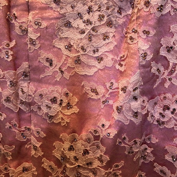 Baracci | Dresses | Baracci Silk Solstiss Lace Swarovski Crystal Dress ...